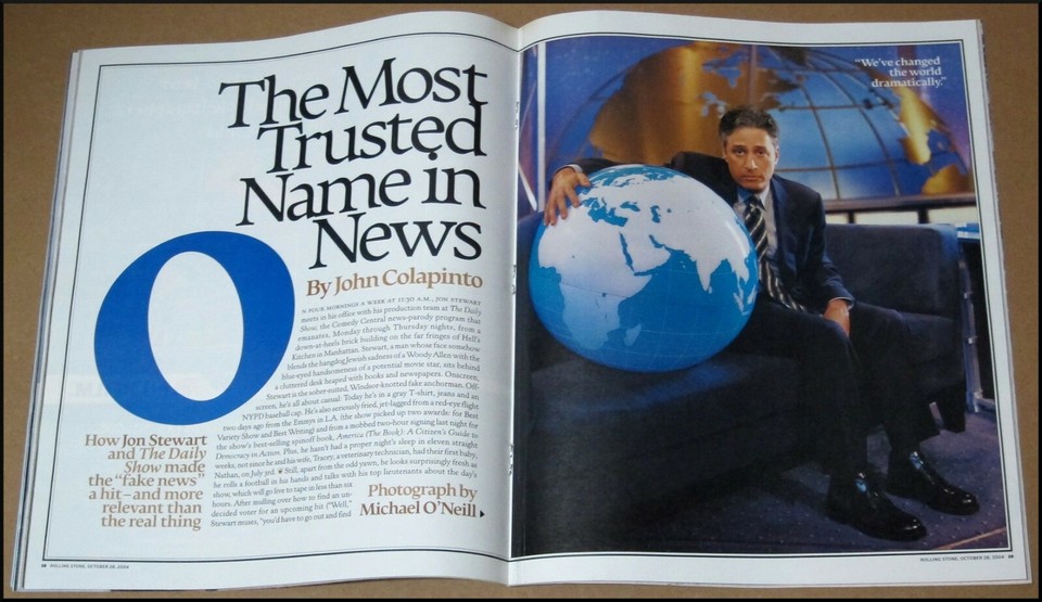 10/28/2004 Rolling Stone Magazine Jon Stewart Bob Dylan R.E.M. Team ...