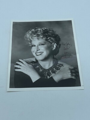 Bette Midler Autographed Signed Photo with inscription Actress Singer ...