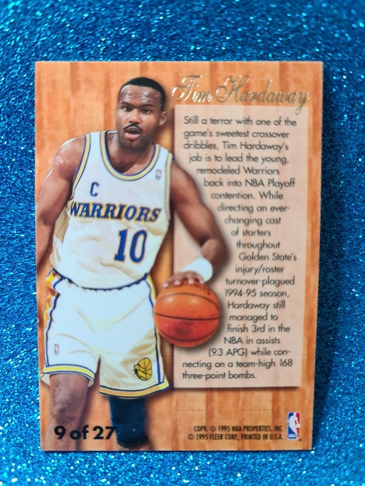 TIM HARDAWAY🏆Fleer 95-96 #9 of 27 HARDWOOD LEADER NBA Card🏆FREE POST | eBay