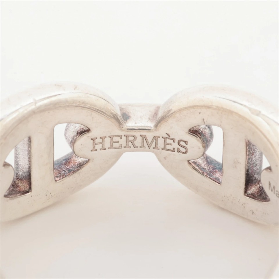 HERMES Chaine d'Ancène Ring 51 925 5.3g Silver | eBay