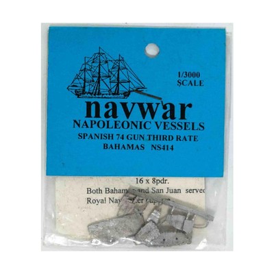 NavWar Historical Minis 15mm Spanish 74 Gun Third Rate Bahamas Pack New ...