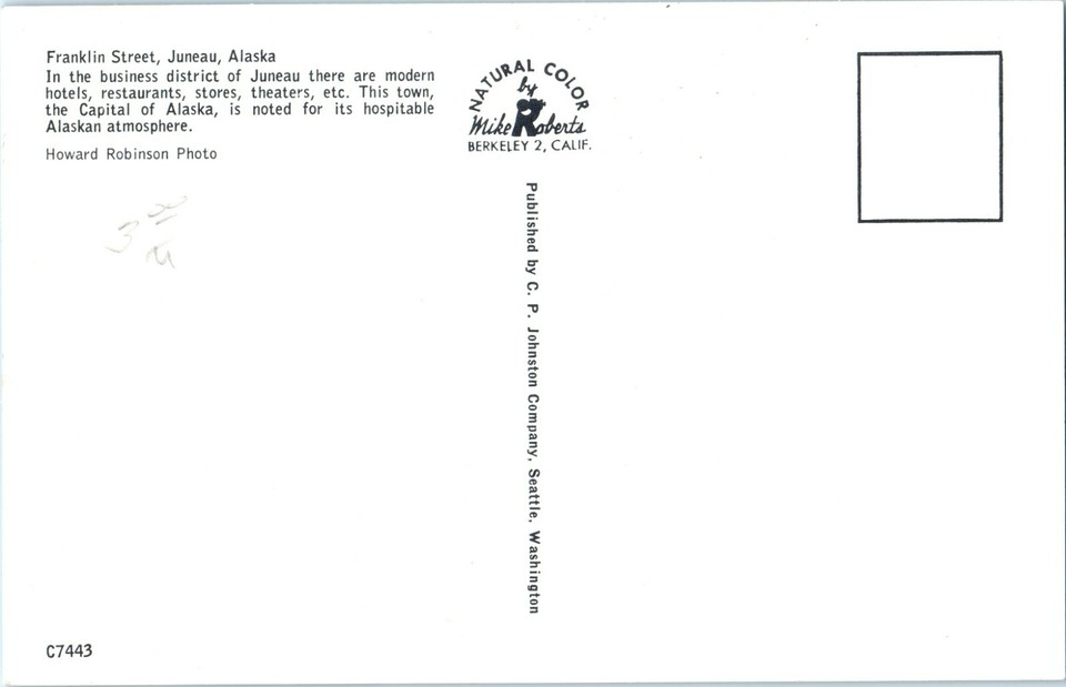 JUNEAU ALASKA FRANKLIN STREET DRUG STORE HOTEL ADS CLASSIC CARS ...