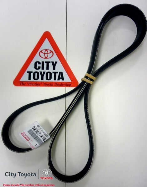 Genuine Toyota Prado Fan Belt Kdj150 3.0l D4d With Air Con Part ...