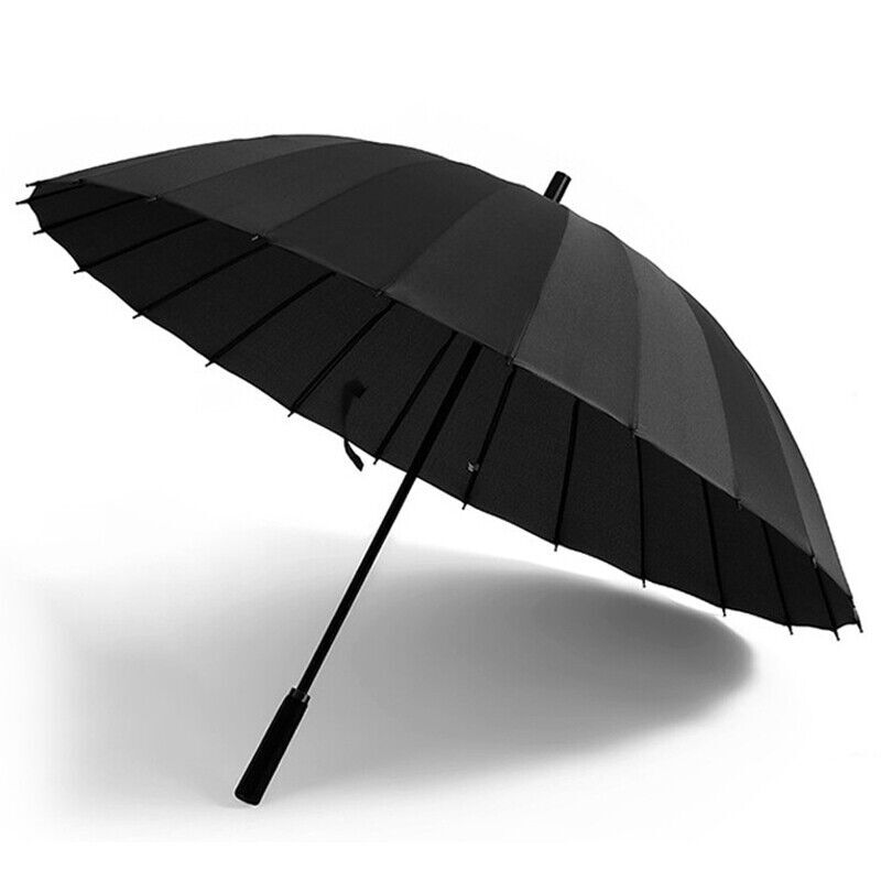 24 Ribs Umbrella Classic Large Umbrellas Strong Stormproof Windproof ...