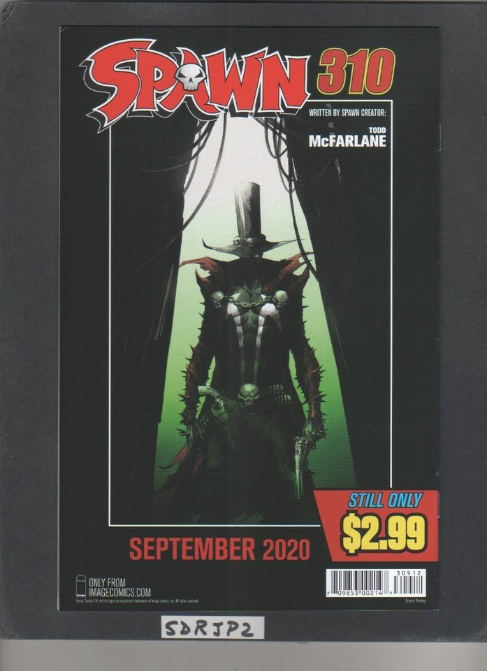 SPAWN #309 NM NEW UNREAD 2nd PRINT GUNSLINGER VARIANT TODD MCFARLANE ...