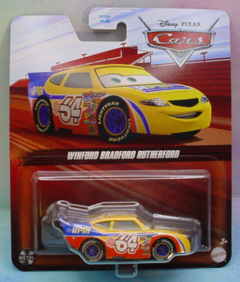 💗 2024 CARS Pixar WINFORD BRADFOR RUTHERFORD #64 yellow; RPM 💗1/55 | eBay