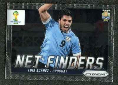 RARE 2014 LUIS SUAREZ URUGUAY PRIZM NET FINDERS FIFA WORLD CUP CARD ...