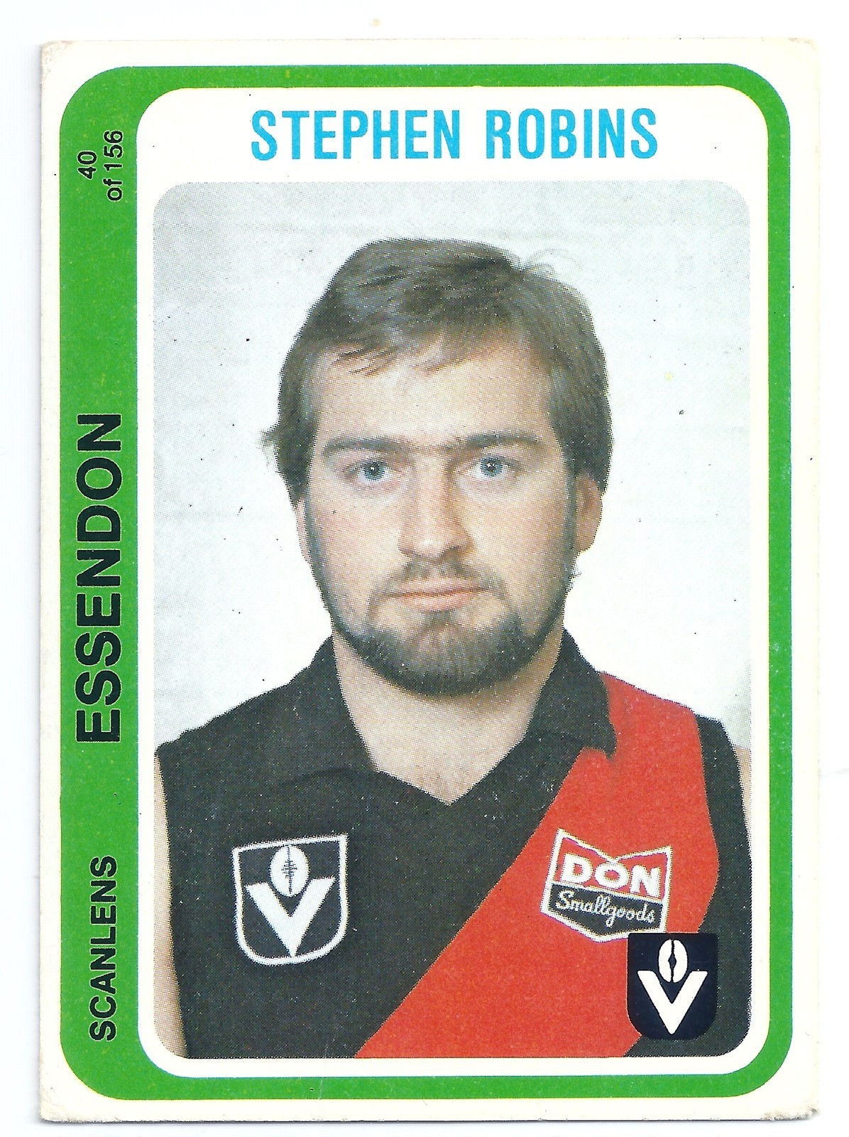 1979 Scanlens (40) Stephen ROBINS Essendon "" | eBay