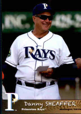 2016 Princeton Rays Grandstand #31 Danny Sheaffer Manager Baseball Card ...