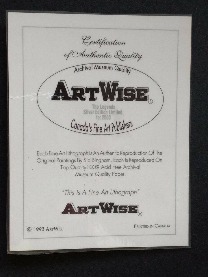 BARRY BONDS LITHOGRAPH BY ARTIST SID BINGHAM 1993 COAQ NEW | eBay