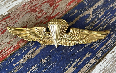 RARE Post WW2 U.S Navy / USMC Parachutist / Rigger Jump Wings H&H Ser ...