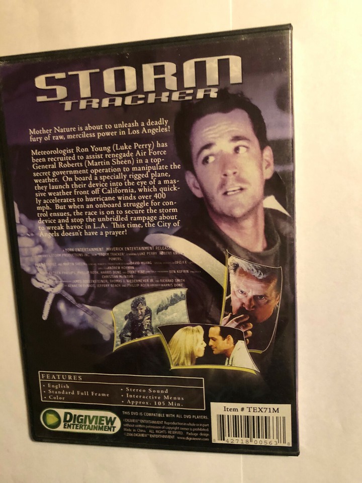 STORM TRACKER LUKE PERRY, MARTIN SHEEN DVD | eBay
