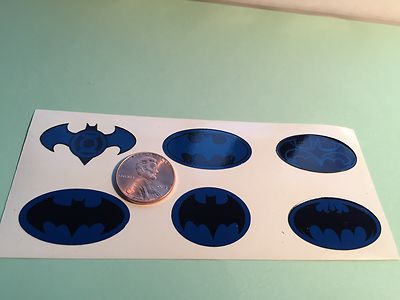 Die Cut, Custom Batman Decals For 12 Inch Figures. 1/6 Scale Set Of 6 ...
