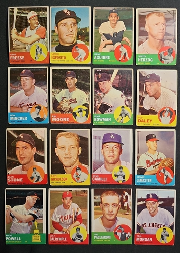 1963 Topps Baseball Lot (49 Cards) | eBay