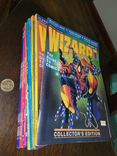 Wizard Guide to Comics Magazine Issue #1 - 12 Lot 1991 Missing 7,8 Full ...