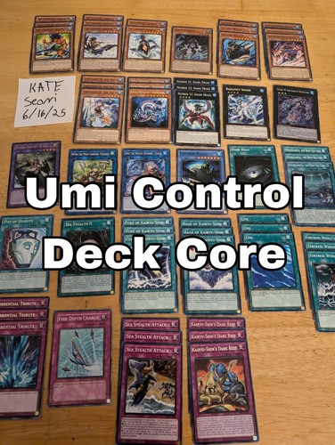 Yu-Gi-Oh Umi Control Deck Core | eBay