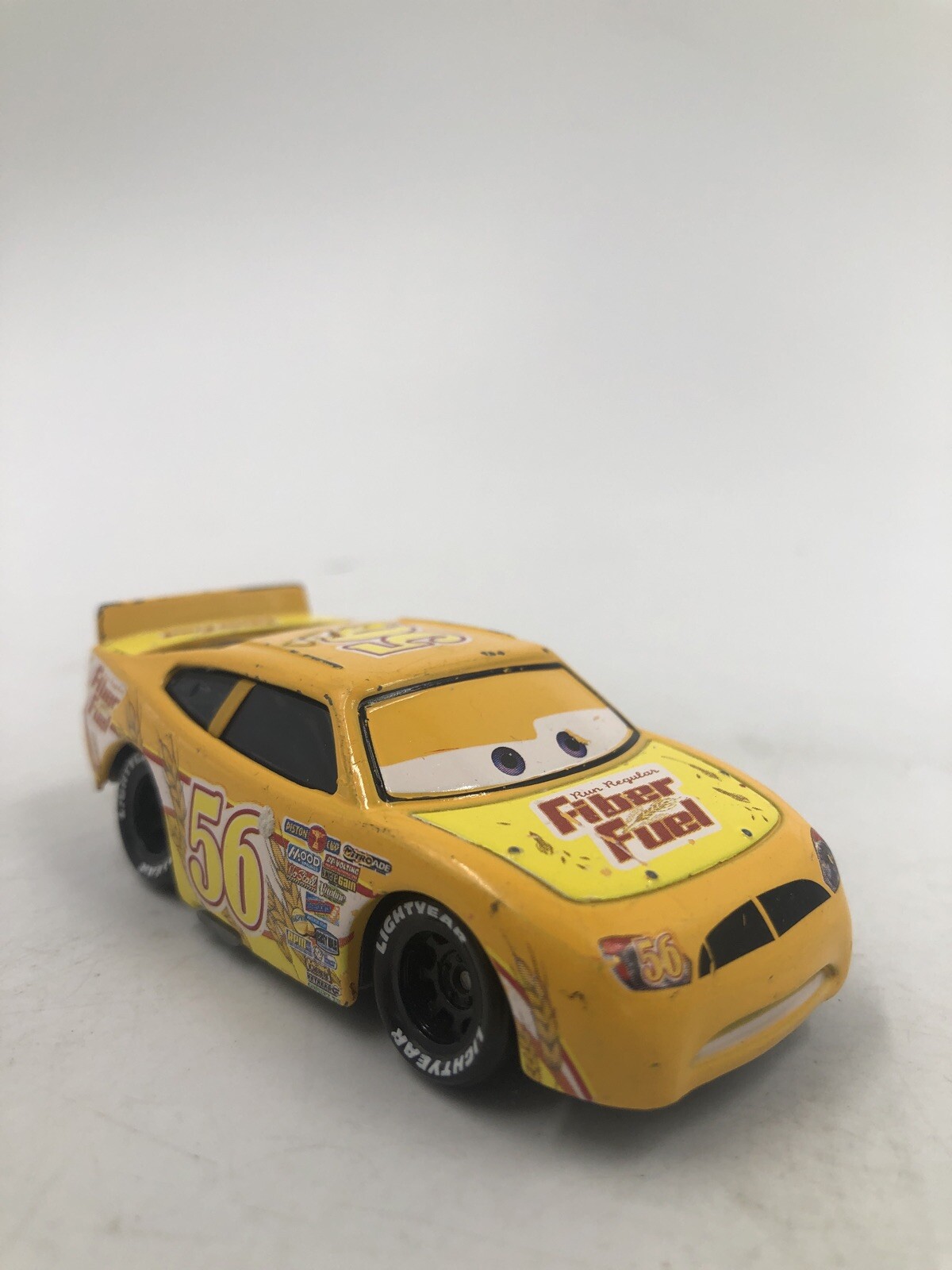 Fiber Fuel Car ~ Disney Pixar Cars Die cast Yellow Toy ~ No. 56 ~ Loose ...