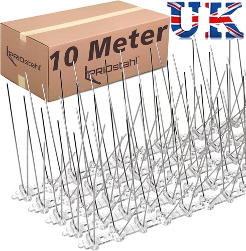 5/10M Bird Pigeon Metal Fence Wall Spikes Deterrent Anti Perch Control ...