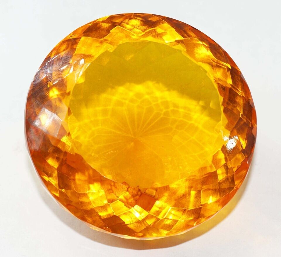 Natural Certified 800 Ct Brazilian Yellow Citrine Round Cut Loose ...
