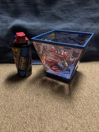 Transformers ONE AMC light up Popcorn Bucket Movie NEW WITH CUP AND ...