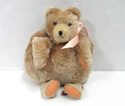 RARE VINTAGE CHILD'S MOHAIR TEDDY BEAR MUFF HAND WARMER HERMANN? STEIFF ...