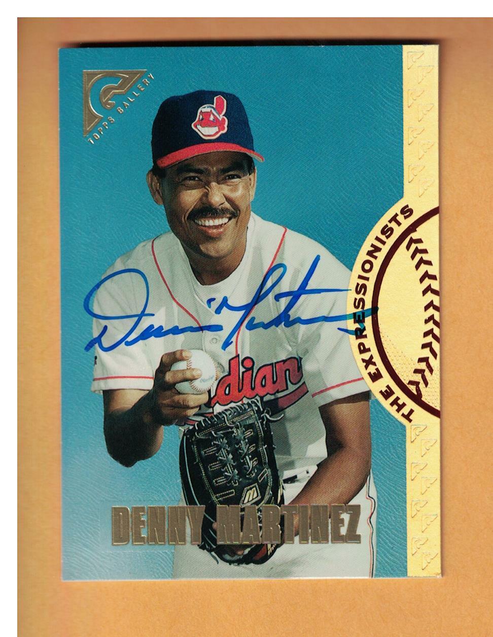 Denny Martinez AUTOGRAPHED 1996 TOPPS GALLERY BASEBALL CARD SIGNED ...
