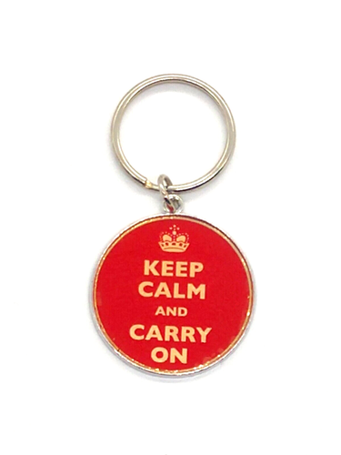 Vintage "Keep Calm and Carry On" Keychain Keyring | eBay