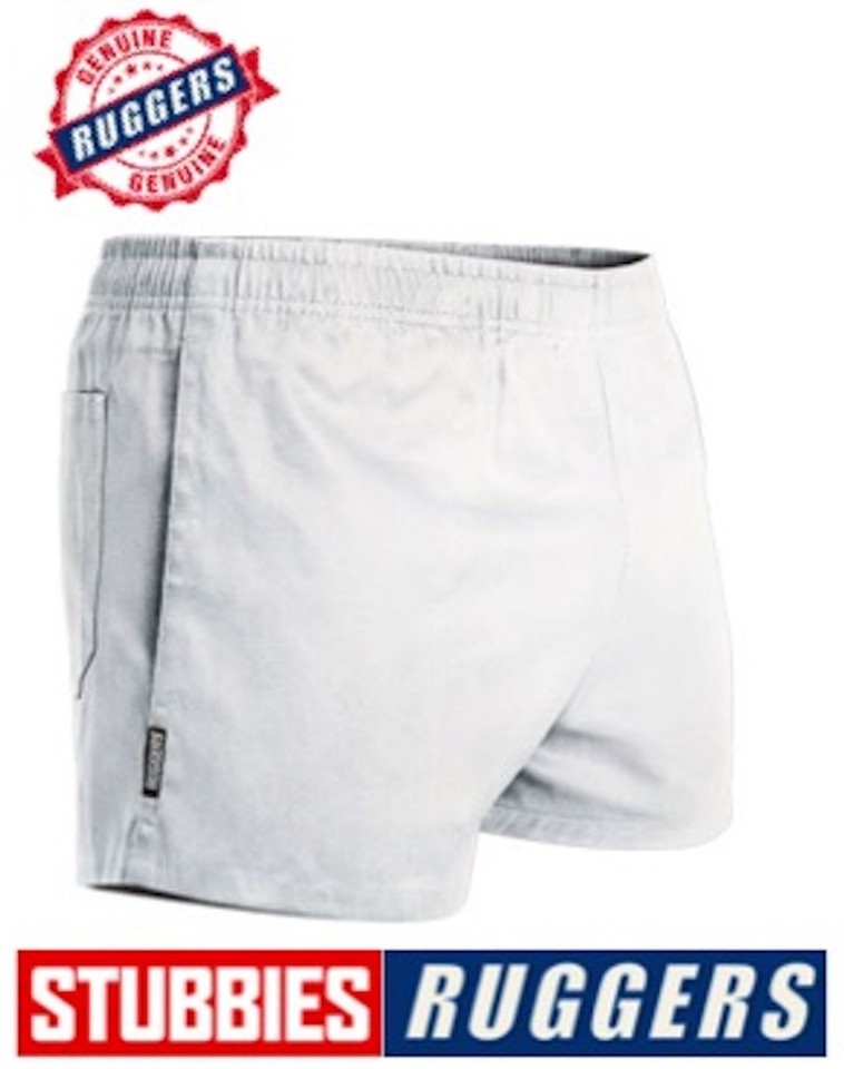 4 PACK -*GENUINE* STUBBIES RUGGERS ELASTIC WAIST DRILL MENS WORK SHORTS ...