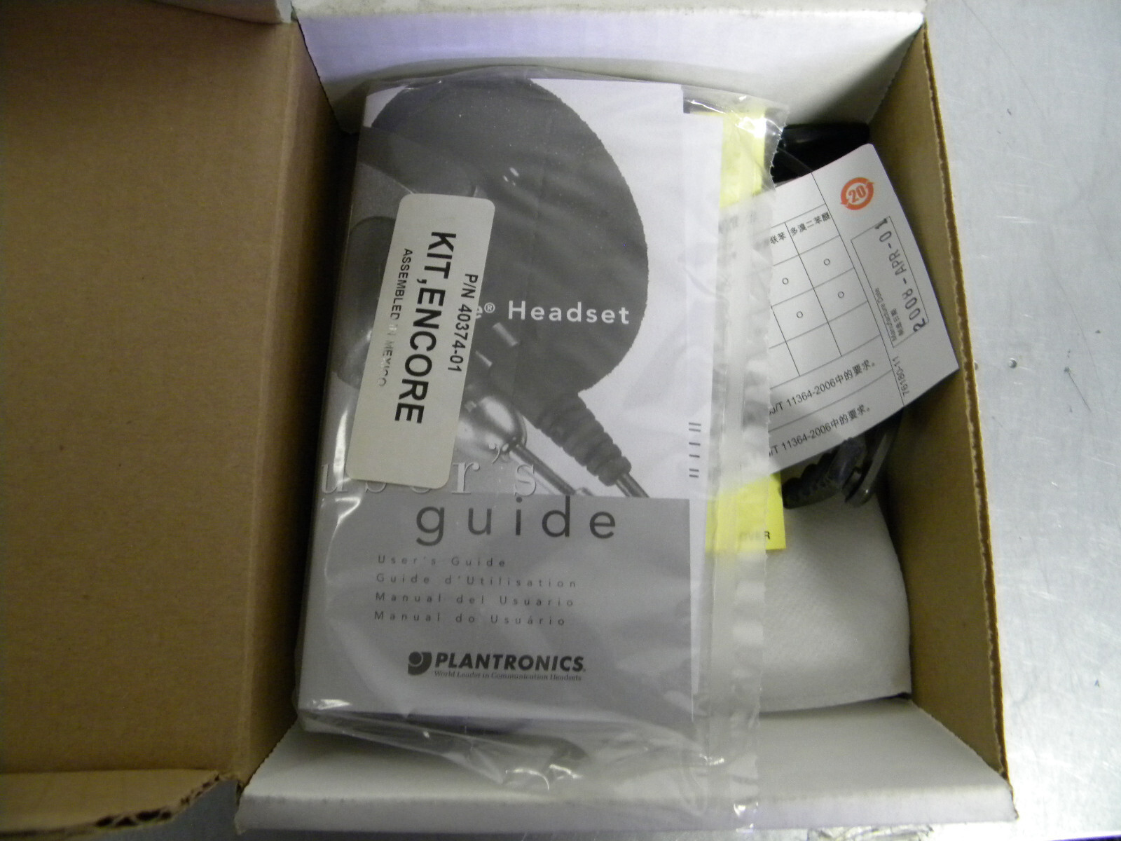 Plantronics 40374 H91N PLANTRONICS MONAURAL Ultra Encore Noise ...