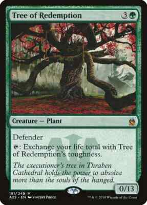 Magic The Gathering MTG Tree of Redemption Masters 25 M25 Foil Trading ...