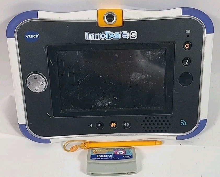 VTech InnoTab 3S Blue Kids 4.6" LCD WiFi Learning Tablet Only Tested ...