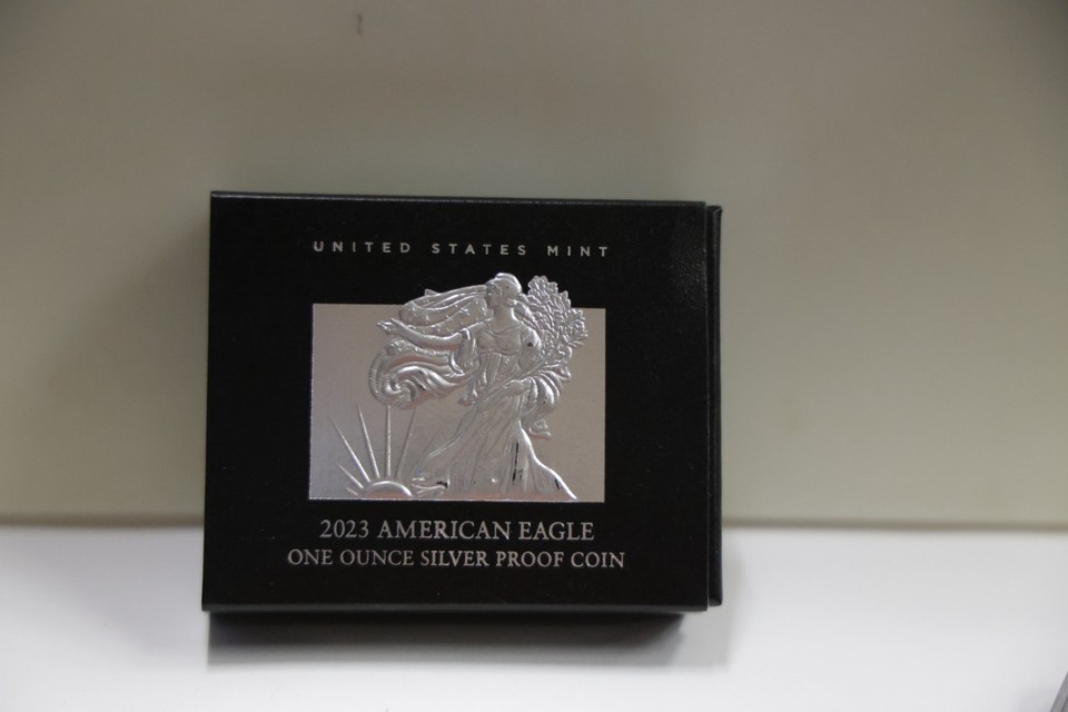 2023 W SILVER AMERICAN EAGLE PROOF US Mint Box One Ounce .999 FINE Box ...