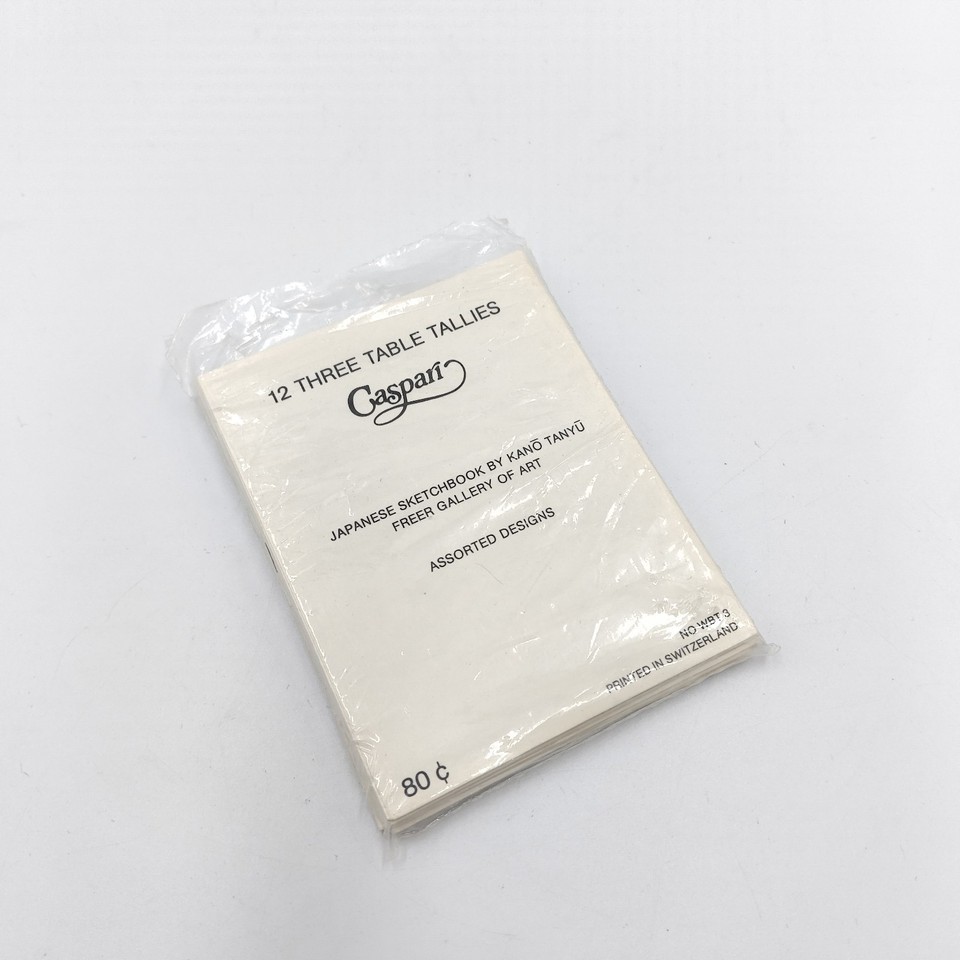 Vgt 12- Caspari Bridge Three Table Tally Cards, Japanese Art, Kano ...