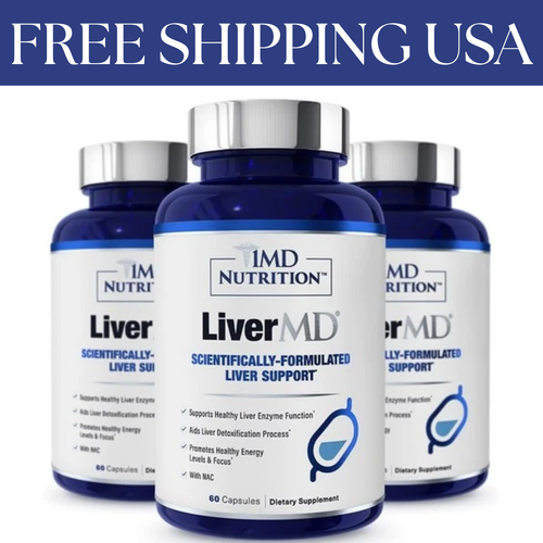3 Packs 1MD Nutrition LiverMD - Liver Support Supplement New | Exp 11/ ...