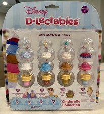 Disney D-lectables Cinderella Collection 1 Mix Match & Stack 4 Mystery ...