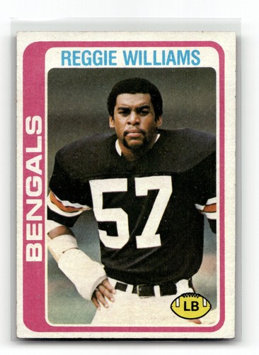 1978 Topps Reggie Williams Rookie Cincinnati Bengals Football Card #229 ...