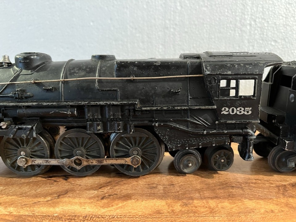 Vintage Lionel 2035 O Gauge 2-6-4 Steam Locomotive w/Whistle Tender ...