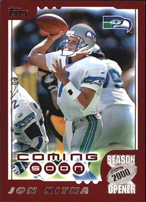 2000 Topps Season Opener Football Card #192 Jon Kitna CS | eBay