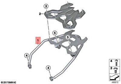Genuine BMW K80 K81 0B18 0B28 0B19 0B29 Luggage Carrier 46548404578 | eBay