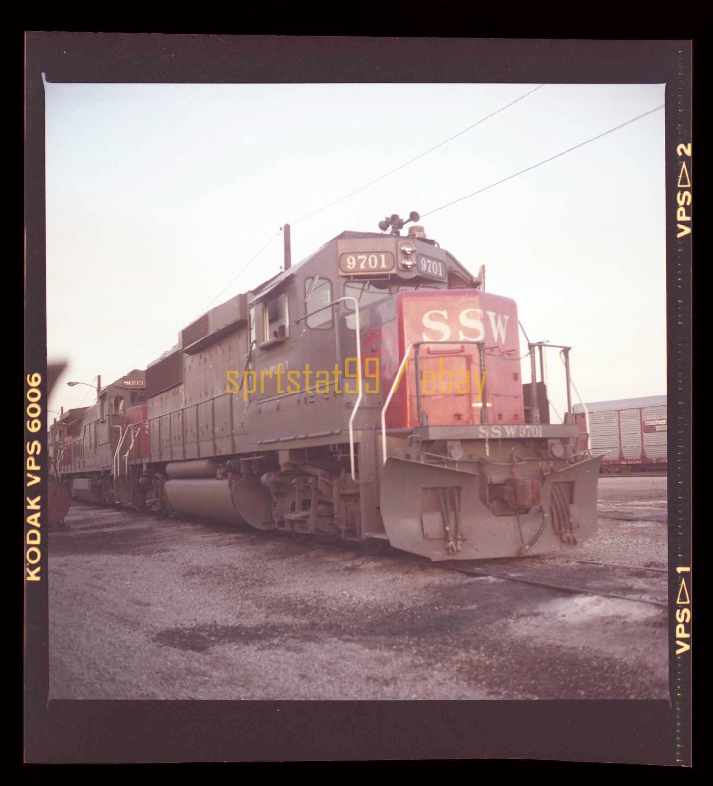 SSW Cotton Belt EMD GP60 Locomotive #9701 - Original Color Railroad ...