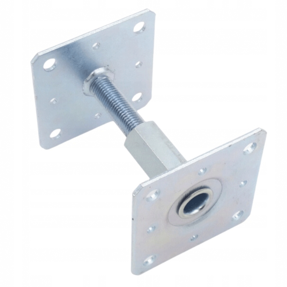 Heavy Duty Galvanised Height Adjustable Elevated Post Base Support ...