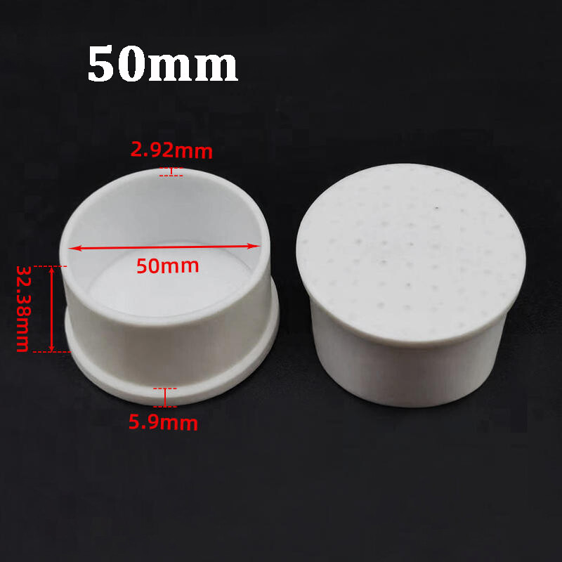 Round Plastic End Cap White Caps Tube Pipe PVC Blanking Cover Cap Ø ...