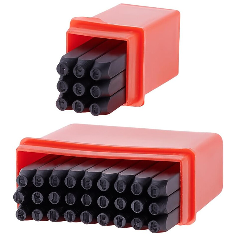 36PC Number and Letter Stamp Set 5/64"(2mm) Punch for Metal Wood ...