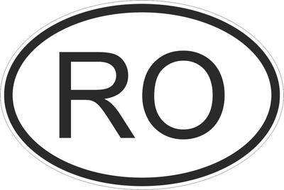 Sticker Oval Flag Country Code Romania Car Motorcycle RO | eBay