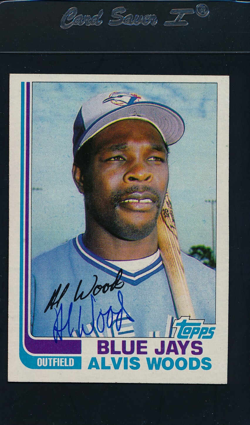 1982 Topps #49 Alvis Woods Blue Jays Signed Auto *12168 | eBay