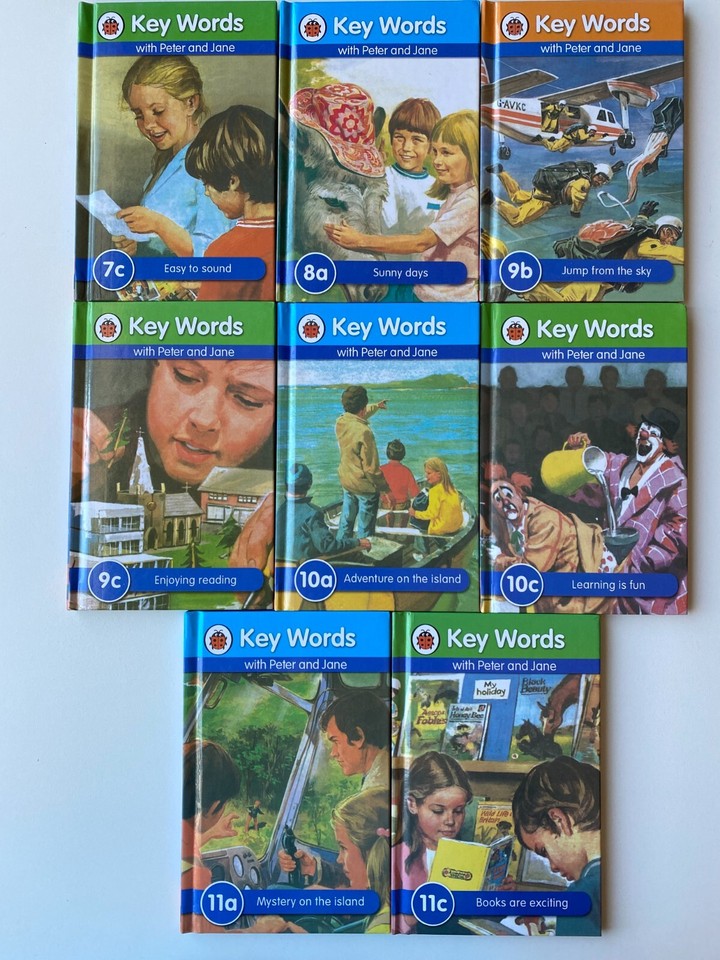 LADYBIRD HC LOT 8~Key Words Peter Jane~MURRAY~Easy Sound~Books Exciting ...