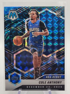 2020-21 Mosaic COLE ANTHONY NBA Debut GENESIS Prizm SSP Orlando Magic ...