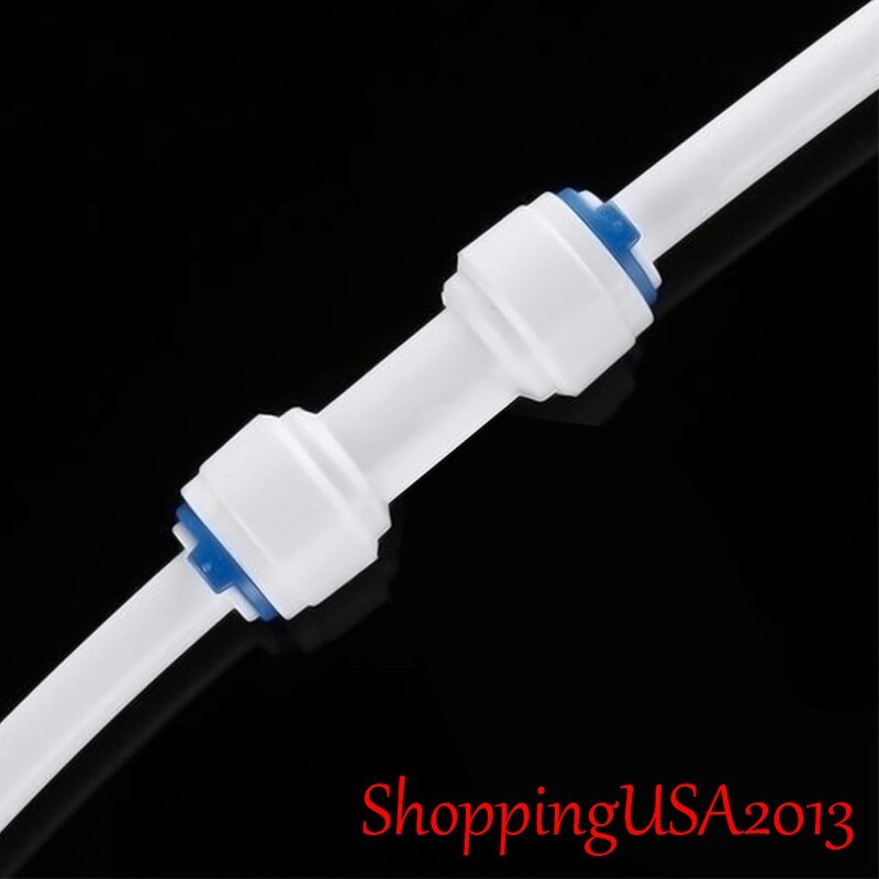 5 Pcs 1/4-3/8 Quick Connect Straight Fitting Push In Ro Water Filter ...