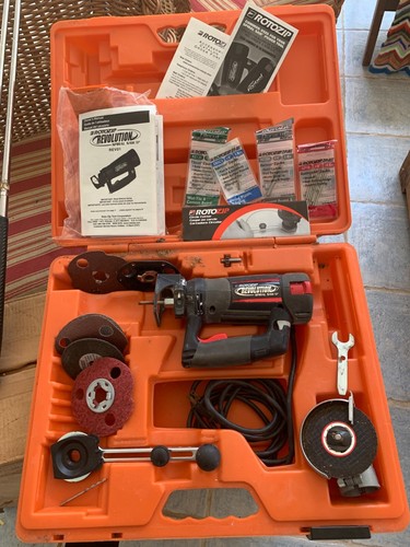 ROTOZIP REVOLUTION Spiral Saw Kit w/extra Attachments & Case Model ...