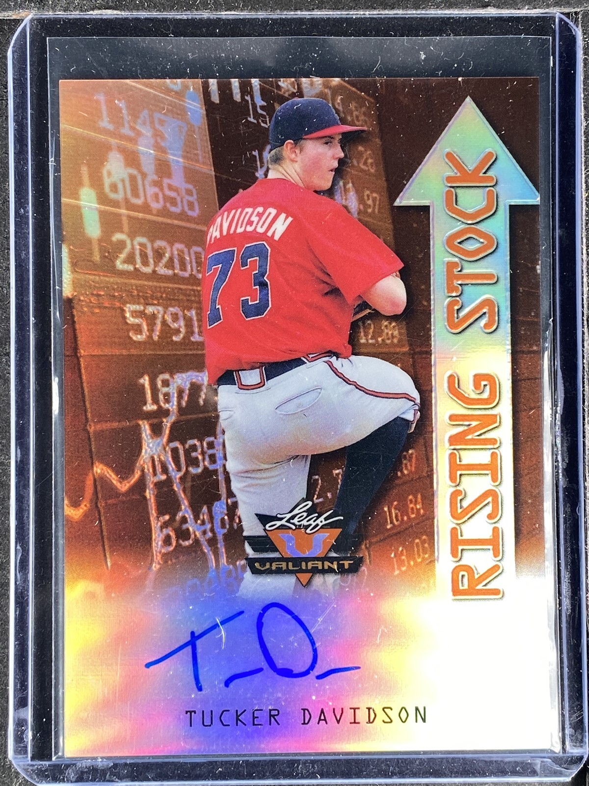 Davidson, Tucker - 2019 Leaf Valiant - Rising Stock - Autograph - 15/35 ...